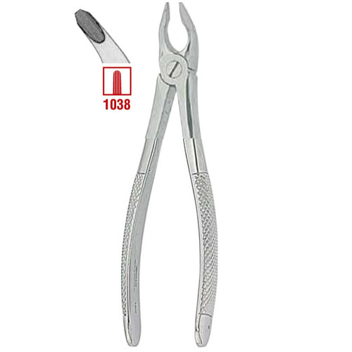 Kohler #35N English Pattern Extraction Forceps with Grooved Beaks (1038)