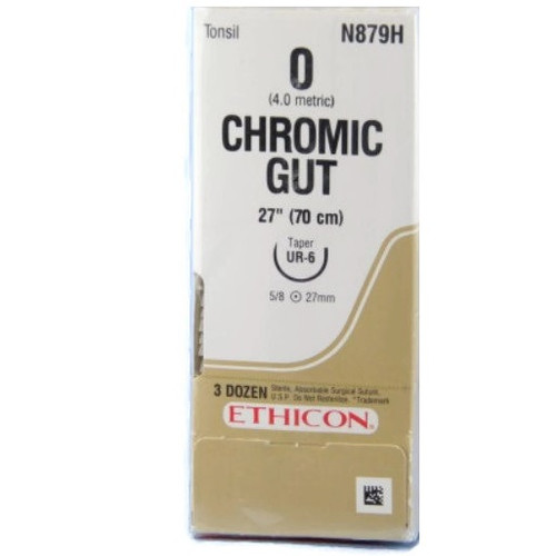 0 x 27" Chromic Gut Suture with UR-6 Needle - 36/Box - Predictable ...