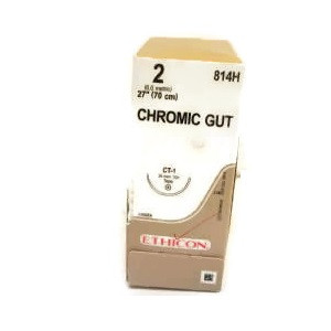 2 x 27" Chromic Gut Suture with CT-1 Needle - 36/Box - Predictable ...