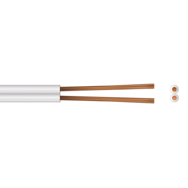 Twin Strand Bell Wire (White) x 100m - Pitacs eCatalog