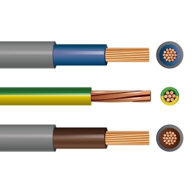 Flexi Meter Tail Pack 25mm² x 3m: 6181Y Double Insulated Flexi 19 ...