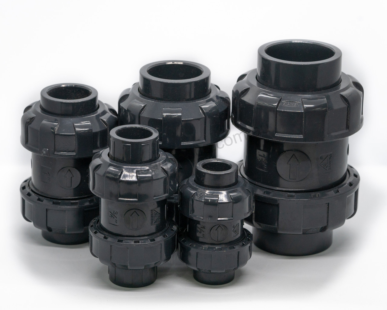 SxS Grey DIN True Union Swing Check Valve