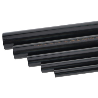 Black DIN UPVC Pipe Per Metre - ENSO Aquatics