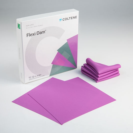 Coltene Hygenic Non Latex Flexi Dam 6"x6" Medium Purple 30/box ...