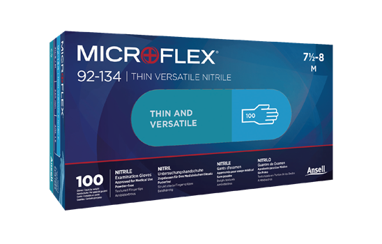 Ansell Microflex Ultraform Nitrile Gloves Powder Free Gloves, 300/box