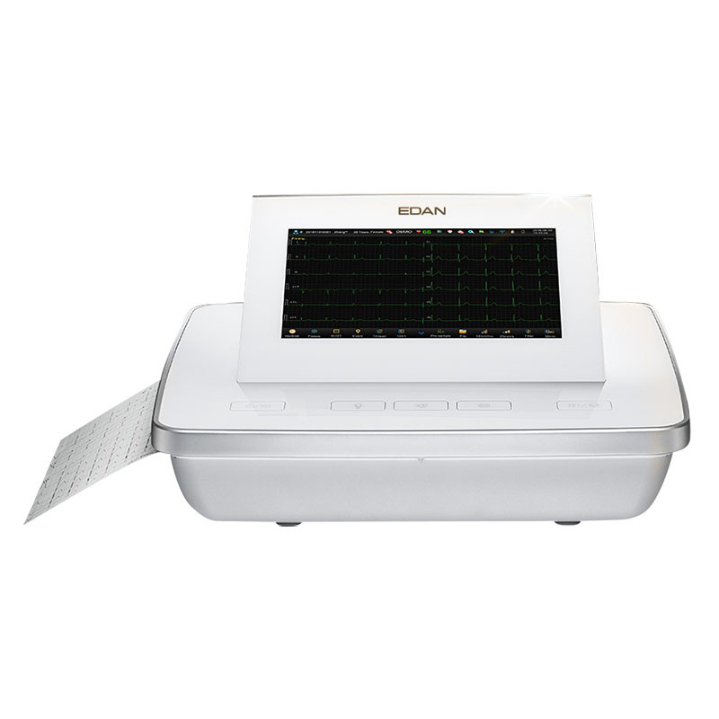EDAN SE-1202 ECG Machine 10.1" LCD Display Touch Screen with Auto Analyzing