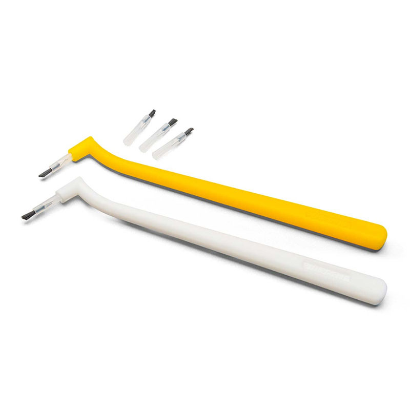 Pulpdent Brush Tips 24mm length, 500 brushes + 2 handles