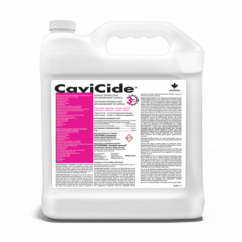 CaviCide 3 Minute Surface Disinfectant Liquid 2.5 Gallon - Valuemed ...