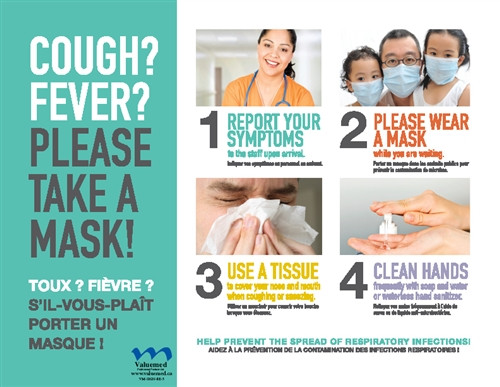 Respiratory Etiquette Sign #3 - Prevent The Spread of Respiratory ...