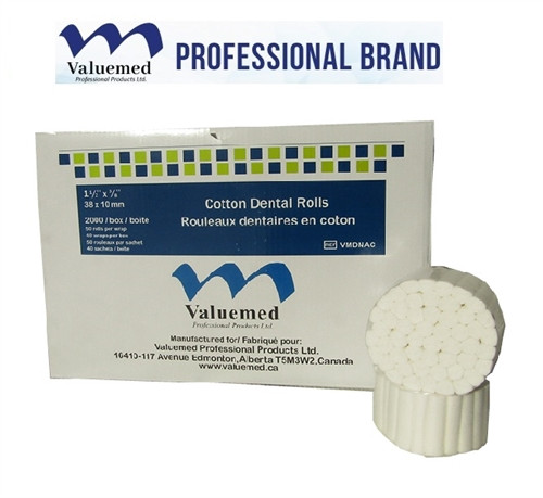 Valuemed Professional Cotton Dental Rolls #2 2000/box - Valuemed ...
