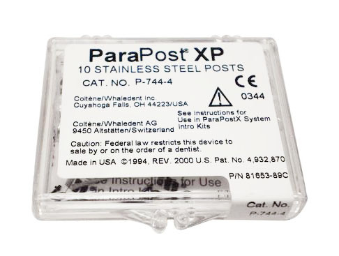 Coltene ParaPost XP Stainless Steel Posts 0.055"/1.40mm, 10/pkg