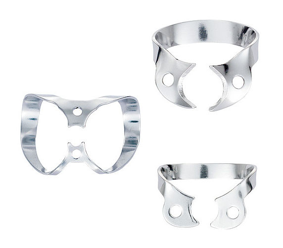 Coltene Hygenic Dental Dam Clamps Glossy Wingless each