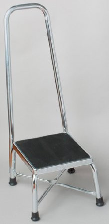 Bariatric Footstool with Handrail 11x14" 700lb Capacity