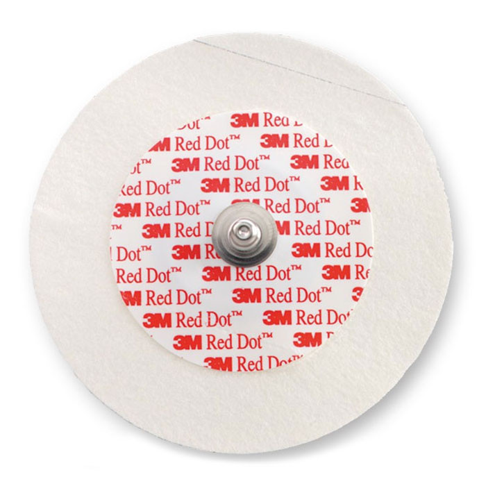 3M 2239 Red Dot Monitoring ECG Electrodes with Micropore Tape Backing ...