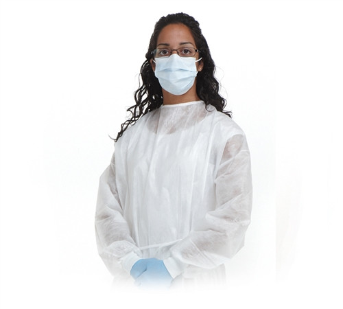 Medicom Fluid Impervious Gown, White, X-Large 50/case - Valuemed ...