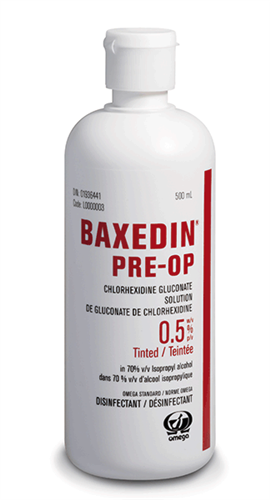 Baxedin Pre-Op 0.5% Chlorhexidine Gluconate 70% Isopropyl Alchohol ...
