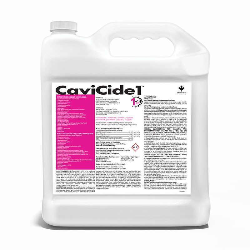CaviCide1 Surface Disinfectant Liquid 2.5 gallon 1 Minute - Valuemed ...