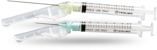 Terumo SurGuard3 Syringe with Safety Needle 3cc 25G x 1" 100/box ...
