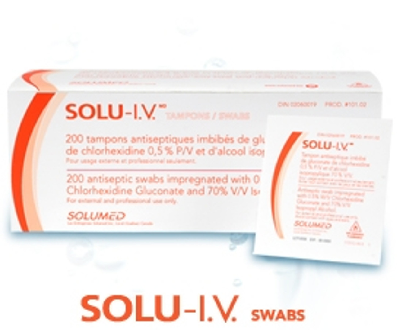 SoluPrep Antiseptic Swab 0.5% CHG & 70% Alcohol 200/box - Valuemed ...
