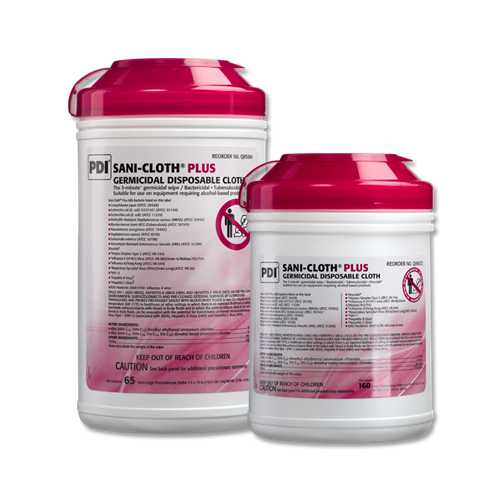 PDI Sani-Cloth Plus Surface Disinfectant Wipes X-Large 7.5" x 15" 65 ...