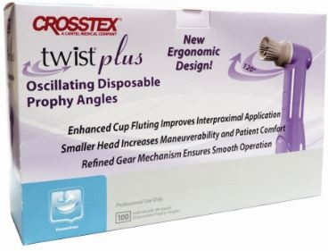 Crosstex TWIST Plus Oscillating Prophy Angles Soft Cups Grey 100/box - Valuemed Professional ...