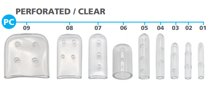 Double Edge Bag 50-Pack Perforated Double Tip Guards - Assorted...