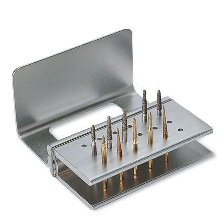 Practicon 18-Hole Aluminum Bur Block - Valuemed Professional Products