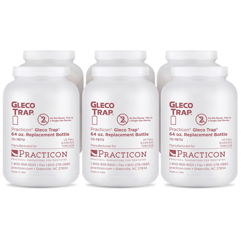 Practicon Gleco Trap Bottles 64oz 6/case - Valuemed Professional Products