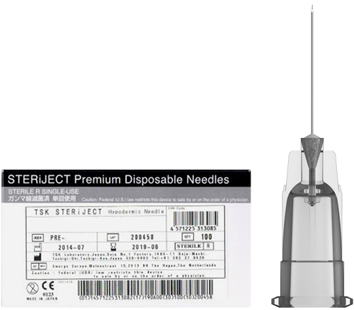 TSK PRE Regular Hub Needle STERiJect 33G x 4mm (3/16") 100/box ...