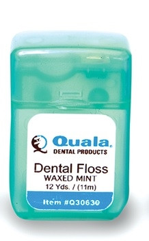 Quala Waxed Mint Floss 12yds, 72/box - Valuemed Professional Products