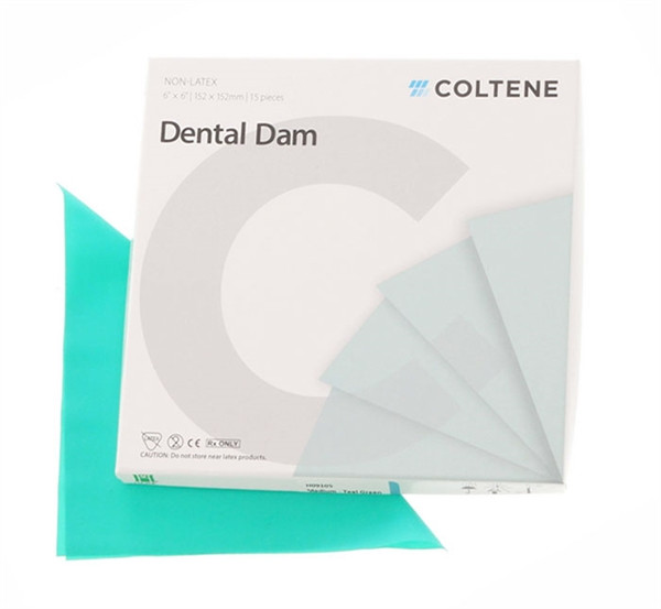Coltene Hygenic Non Latex Dental Dam 6x6 Medium Green 15/box - Valuemed ...