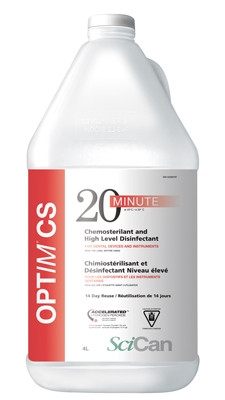 SciCan Optim CS 20 Minute Chemosterilant & High Level Disinfectant 3.8L ...