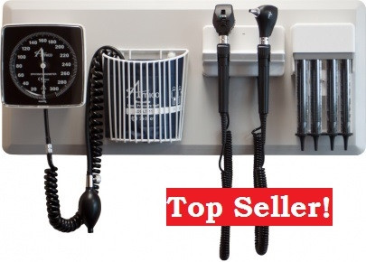 Amico Diagnostic Wall Unit with BP, Halogen Fiber Optic Otoscope ...