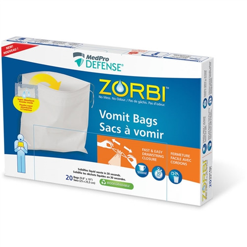 ZORBI Vomit Bags 20bags/box - Valuemed Professional Products