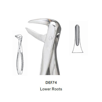 Miltex DEF74 Extracting Forceps English Pattern Lower Roots