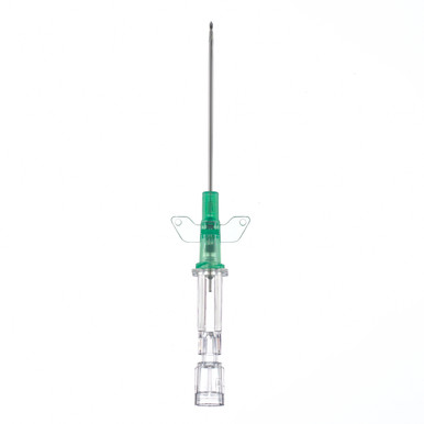 Introcan Safety IV Catheter, Winged, PUR, 18G x 1.75", 50/box