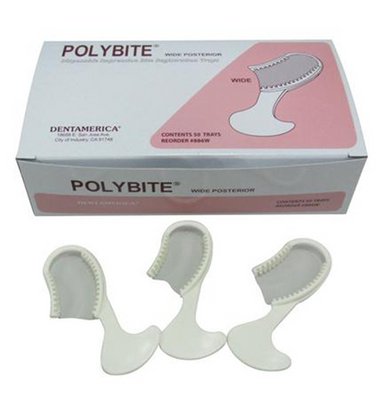 PolyBite Bite Trays Posterior Wide, 50/box