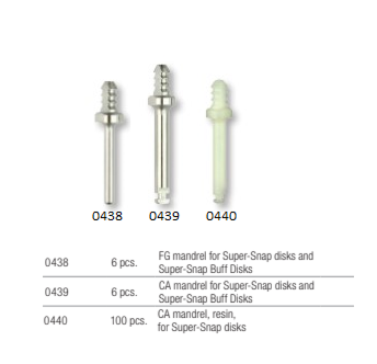 Shofu Super-Snap Mandrels