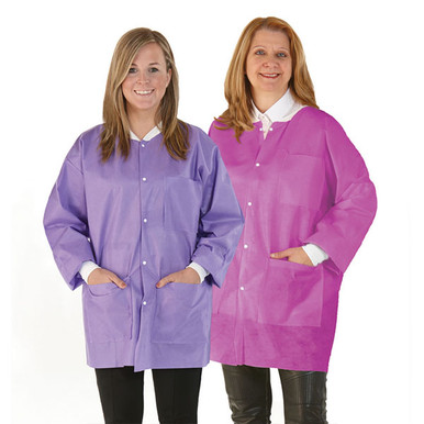 Medicom SafeWear Disposable Hipster Jacket, Deep Blue, 12/bag