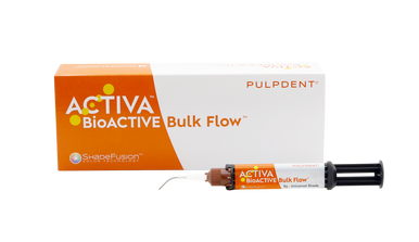 Pulpdent ACTIVA BioACTIVE Bulk Flow Single Kit: 5g (3ml) syringe + 10 ...