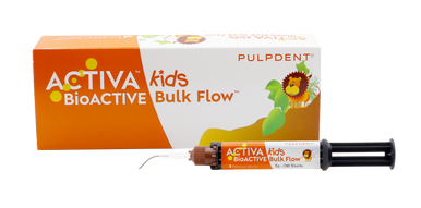 Pulpdent ACTIVA BioACTIVE Kids Single Kit: 5g syringe + 10 Automix tips ...