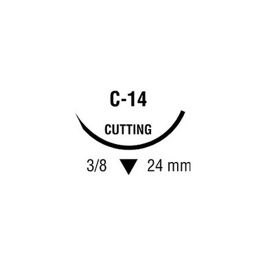 Syneture Suture, Caprosyn Undyed, 3-0, C14 24mm, 30", 3/8 Circle ...