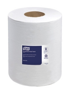 Tork Advanced Soft Centerfeed Hand Towel, 2-Ply, White, 9"w, 6roll/case ...