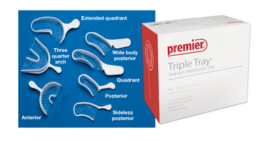 Premier Triple Tray Impression Trays - Valuemed Professional Products
