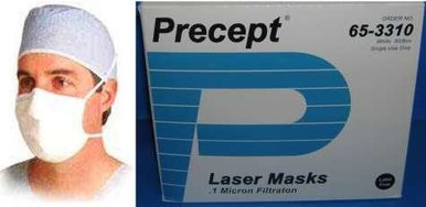 Precept Level 3 High Filtration Surgical Mask with Stretch Knit Ties ...