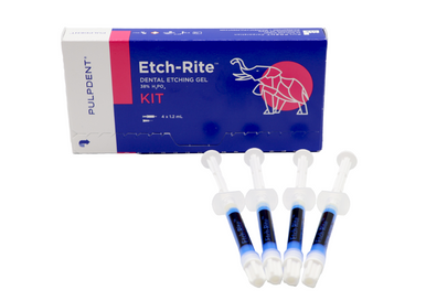 PulpDent Etch-Rite 38% Etching Gel Kit, 4 x 1.2 mL - Valuemed ...