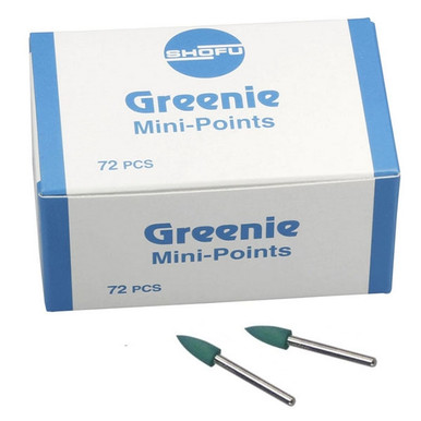 Shofu Greenie Polishers Mini-Point CA 72/box - Valuemed Professional ...