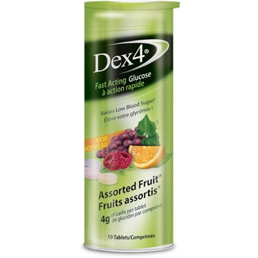 Dex4 Glucose Tabs 10/Tube Assorted Fruit Flavors 12Tubes/box - Valuemed ...
