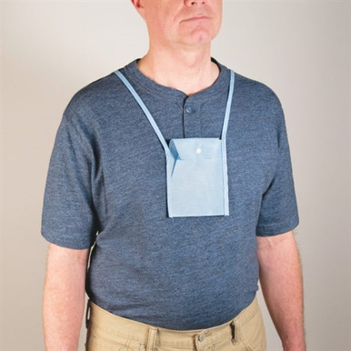 Telemetry Pouch, Nonwoven, Blue, 4.5" x 4" 100/Case - Valuemed ...