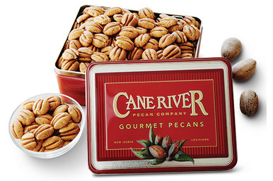Elliott Pecan Halves | 16 oz & 28 oz Gift Tins | Cane River Pecan Company